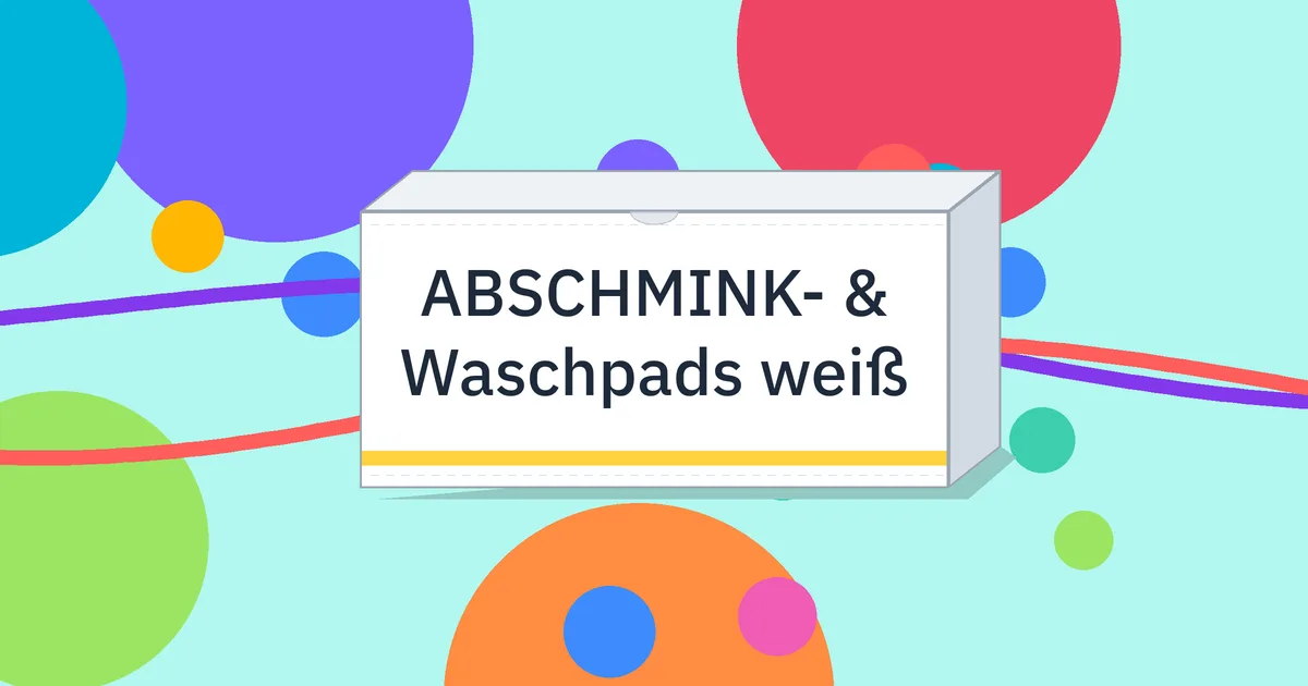 Symbolbild: Packung mit der Aufschrift ABSCHMINK- & Waschpads weiß (PZN 19497486) – Verfügbarkeit und Bezug in Apotheken in Frankfurt am Main