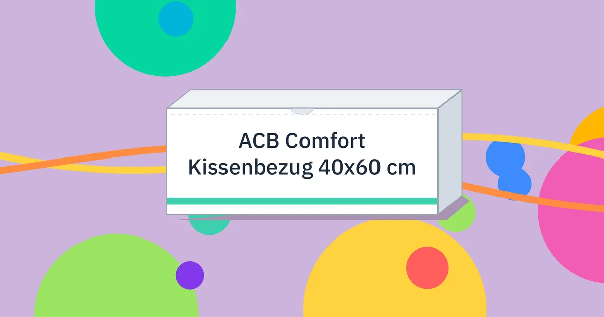 Symbolbild: Packung mit der Aufschrift ACB Comfort Kissenbezug 40x60 cm (PZN 04117118) – Verfügbarkeit und Bezug in Apotheken in Frankfurt am Main