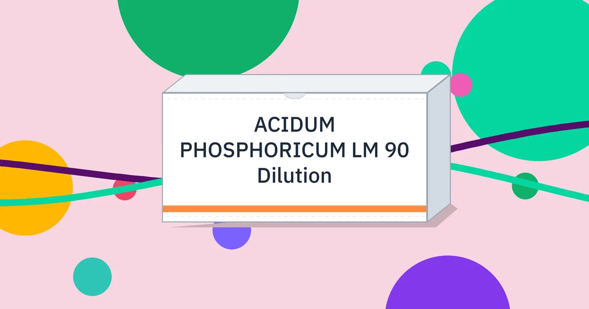 Symbolbild: Packung mit der Aufschrift ACIDUM PHOSPHORICUM LM 90 Dilution (PZN 12753414) – Verfügbarkeit und Bezug in Apotheken in Frankfurt am Main