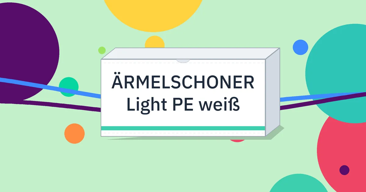 Symbolbild: Packung mit der Aufschrift ÄRMELSCHONER Light PE weiß (PZN 20607655) – Verfügbarkeit und Bezug in Apotheken in Frankfurt am Main