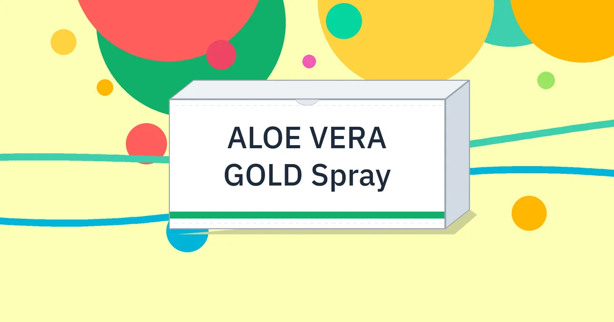 Symbolbild: Packung mit der Aufschrift ALOE VERA GOLD Spray (PZN 17454685) – Verfügbarkeit und Bezug in Apotheken in Frankfurt am Main