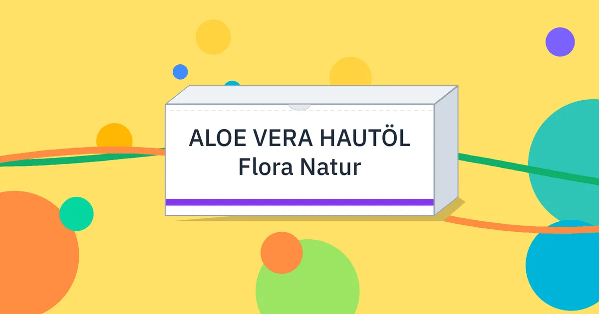 Symbolbild: Packung mit der Aufschrift ALOE VERA HAUTÖL Flora Natur (PZN 06981631) – Verfügbarkeit und Bezug in Apotheken in Frankfurt am Main