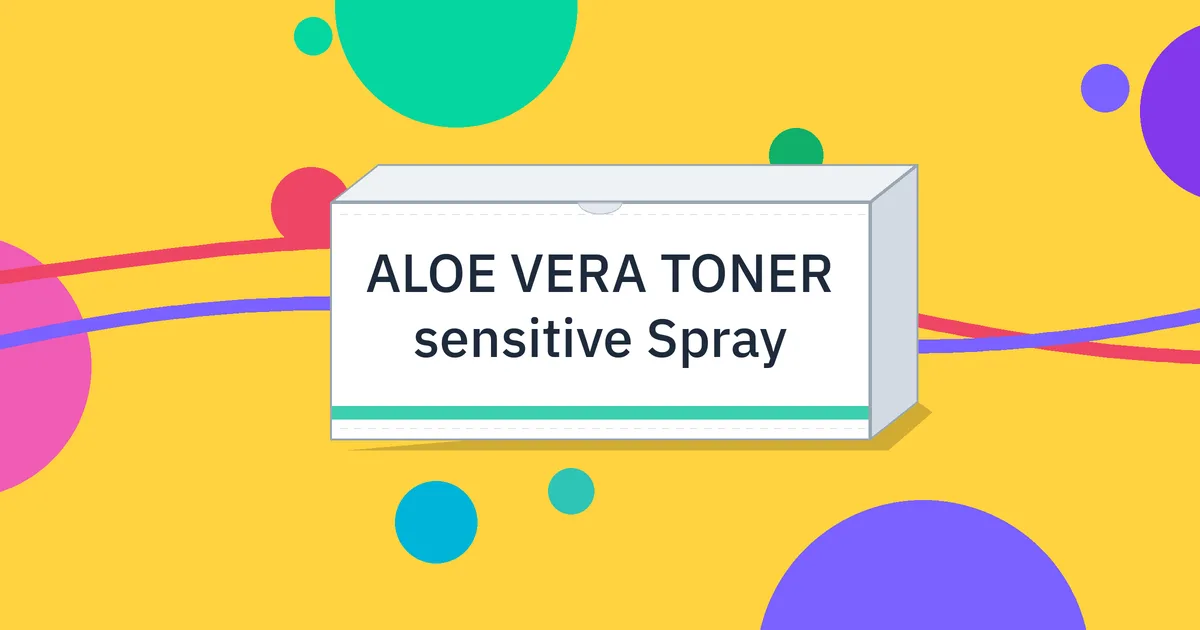 Symbolbild: Packung mit der Aufschrift ALOE VERA TONER sensitive Spray (PZN 00120603) – Verfügbarkeit und Bezug in Apotheken in Frankfurt am Main