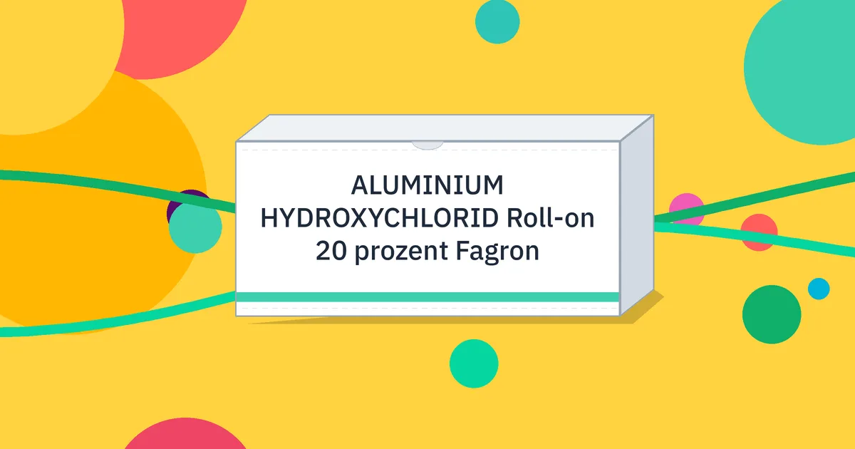 Symbolbild: Packung mit der Aufschrift ALUMINIUM HYDROXYCHLORID Roll-on 20 prozent Fagron (PZN 01338244) – Verfügbarkeit und Bezug in Apotheken in Frankfurt am Main
