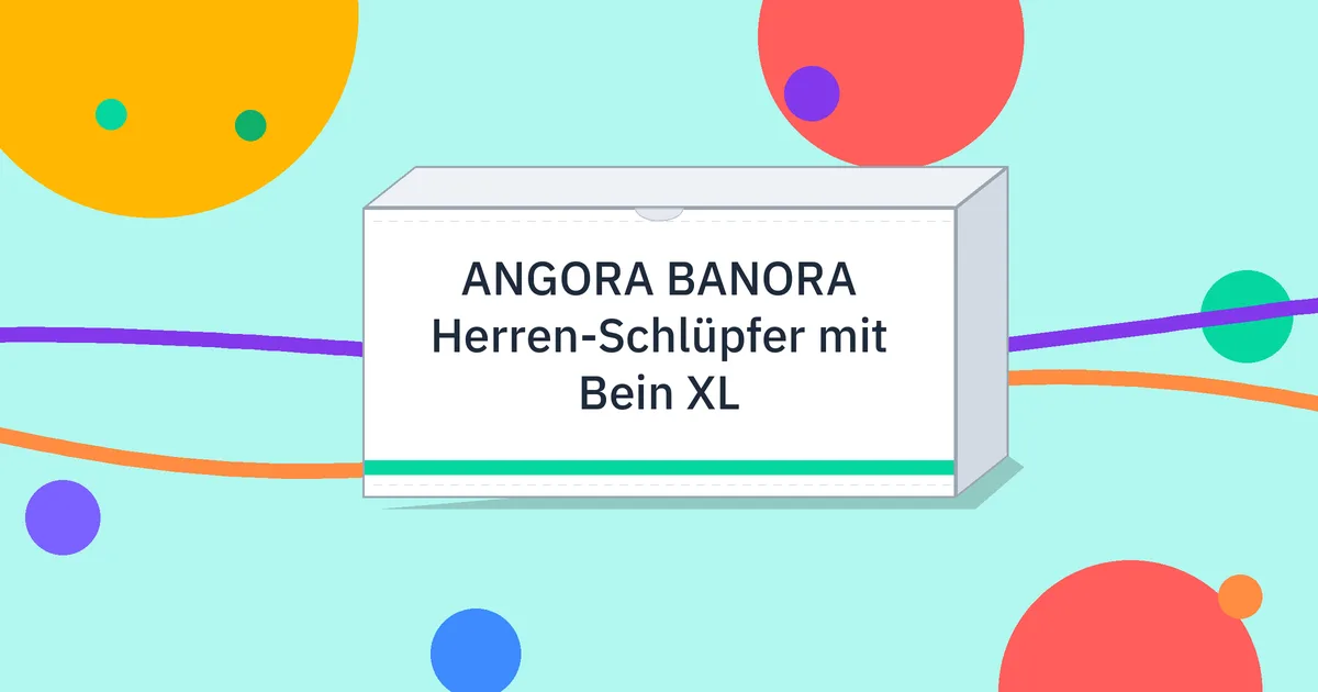 Symbolbild: Packung mit der Aufschrift ANGORA BANORA Herren-Schlüpfer mit Bein XL (PZN 06192561) – Verfügbarkeit und Bezug in Apotheken in Frankfurt am Main