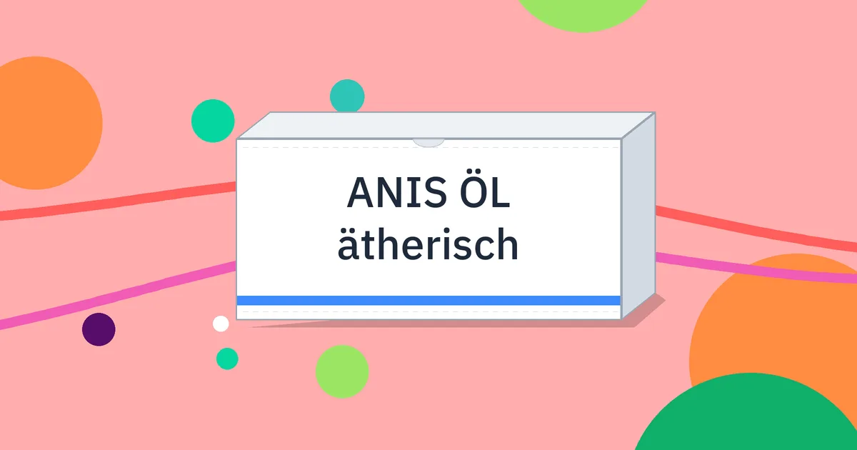 Symbolbild: Packung mit der Aufschrift ANIS ÖL ätherisch (PZN 01098952) – Verfügbarkeit und Bezug in Apotheken in Frankfurt am Main