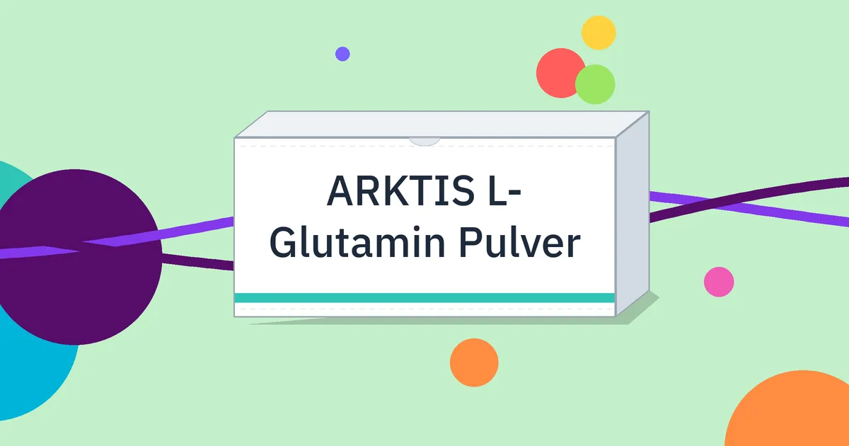 Symbolbild: Packung mit der Aufschrift ARKTIS L-Glutamin Pulver (PZN 14325869) – Verfügbarkeit und Bezug in Apotheken in Frankfurt am Main