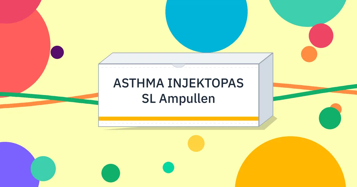 Symbolbild: Packung mit der Aufschrift ASTHMA INJEKTOPAS SL Ampullen (PZN 04864878) – Verfügbarkeit und Bezug in Apotheken in Frankfurt am Main