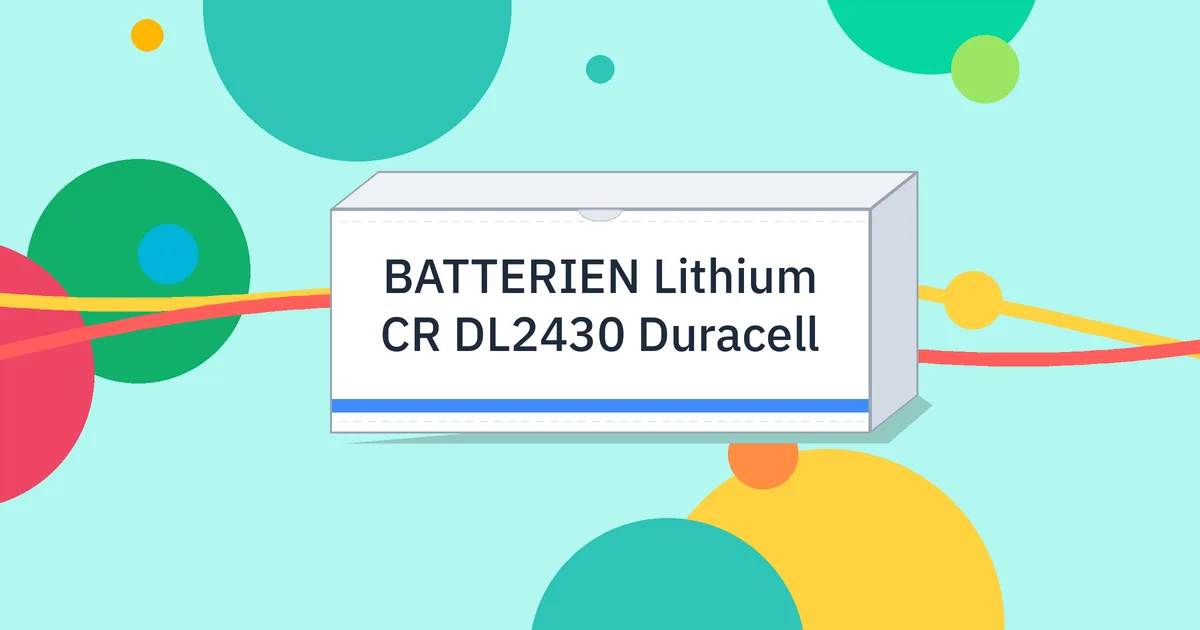 Symbolbild: Packung mit der Aufschrift BATTERIEN Lithium CR DL2430 Duracell (PZN 08411926) – Verfügbarkeit und Bezug in Apotheken in Frankfurt am Main
