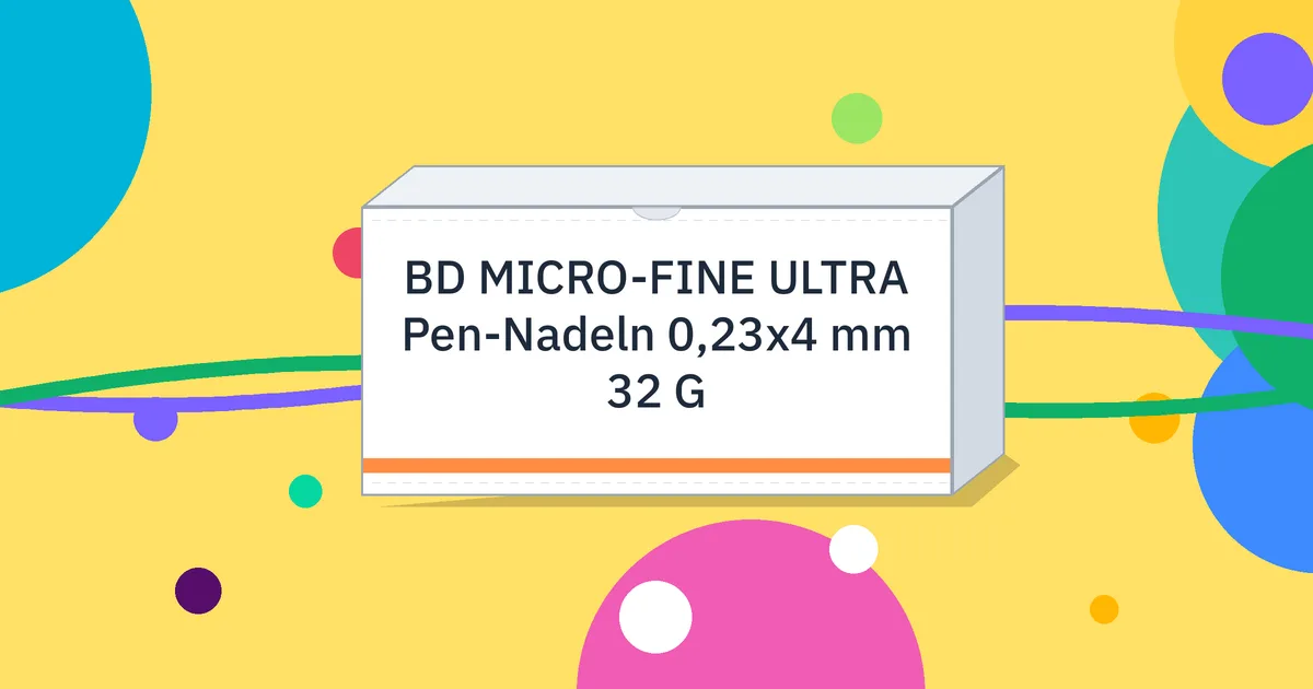 Symbolbild: Packung mit der Aufschrift BD MICRO-FINE ULTRA Pen-Nadeln 0,23x4 mm 32 G (PZN 11868799) – Verfügbarkeit und Bezug in Apotheken in Frankfurt am Main