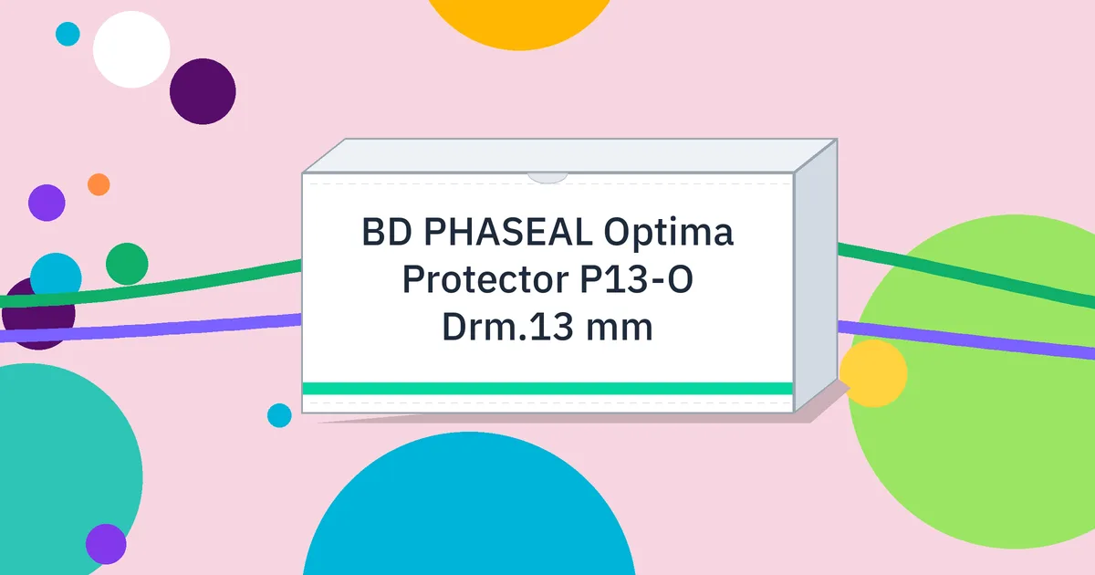 Symbolbild: Packung mit der Aufschrift BD PHASEAL Optima Protector P13-O Drm.13 mm (PZN 20309567) – Verfügbarkeit und Bezug in Apotheken in Frankfurt am Main