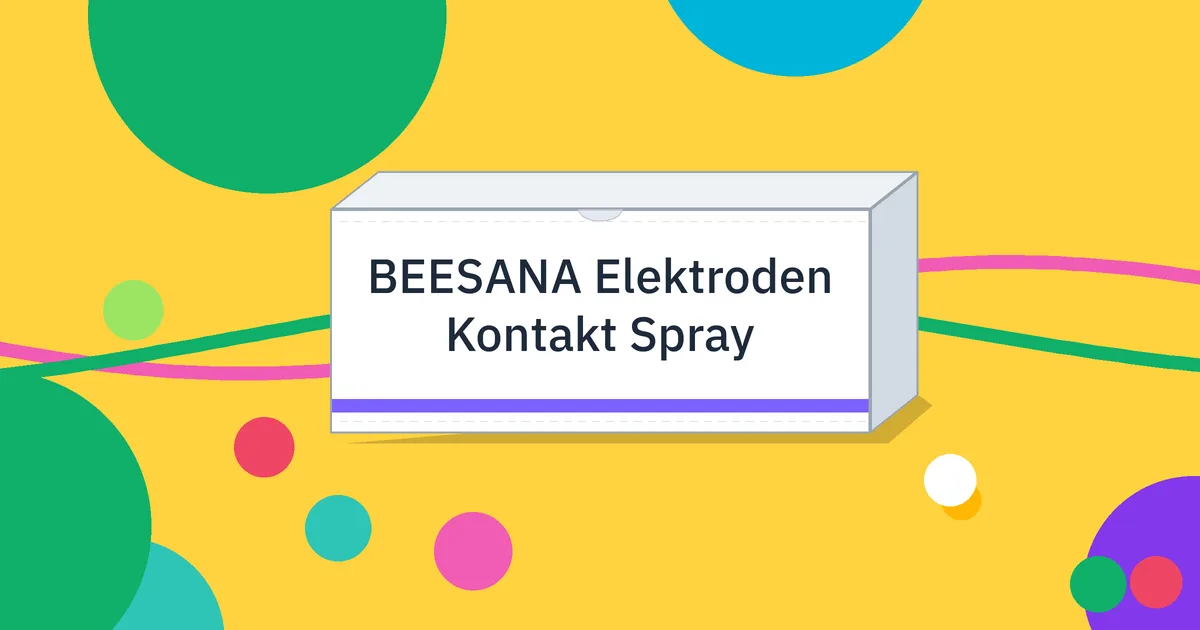 Symbolbild: Packung mit der Aufschrift BEESANA Elektroden Kontakt Spray (PZN 01904838) – Verfügbarkeit und Bezug in Apotheken in Frankfurt am Main