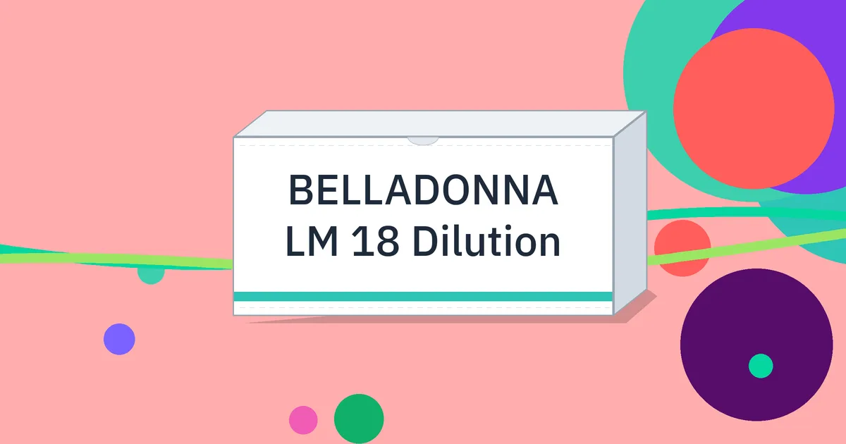 Symbolbild: Packung mit der Aufschrift BELLADONNA LM 18 Dilution (PZN 02600916) – Verfügbarkeit und Bezug in Apotheken in Frankfurt am Main