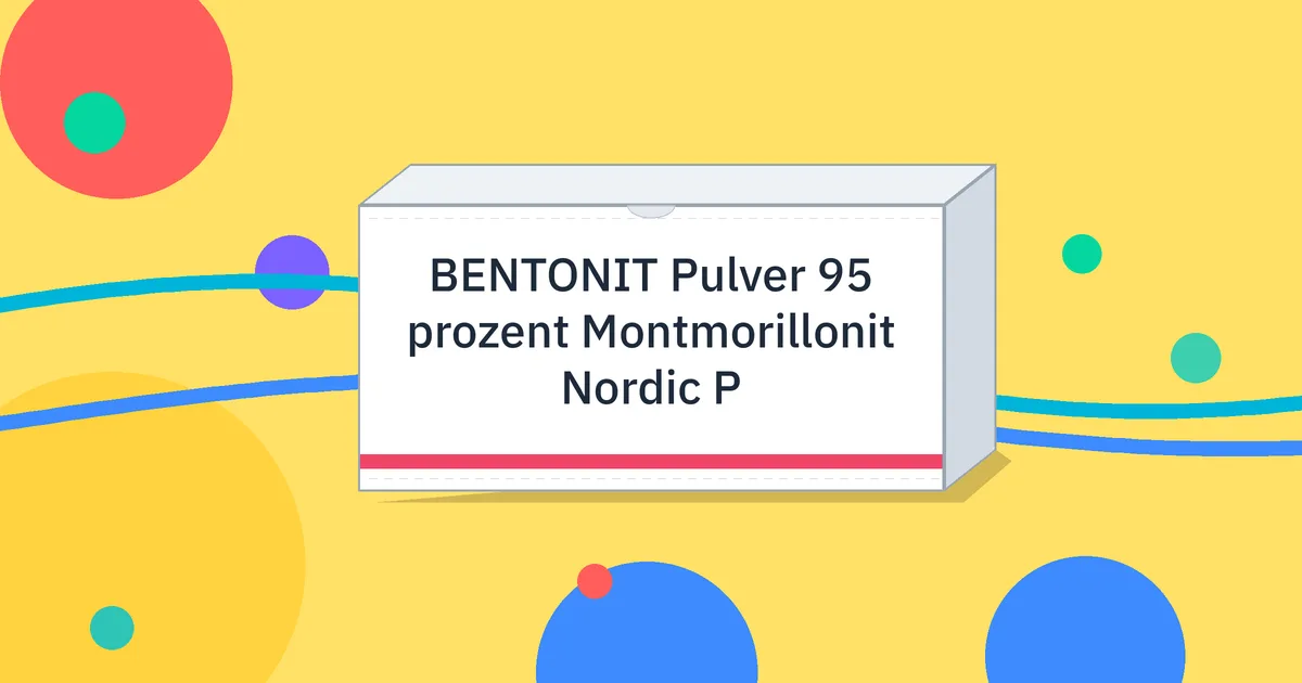 Symbolbild: Packung mit der Aufschrift BENTONIT Pulver 95 prozent Montmorillonit Nordic P (PZN 20094983) – Verfügbarkeit und Bezug in Apotheken in Frankfurt am Main