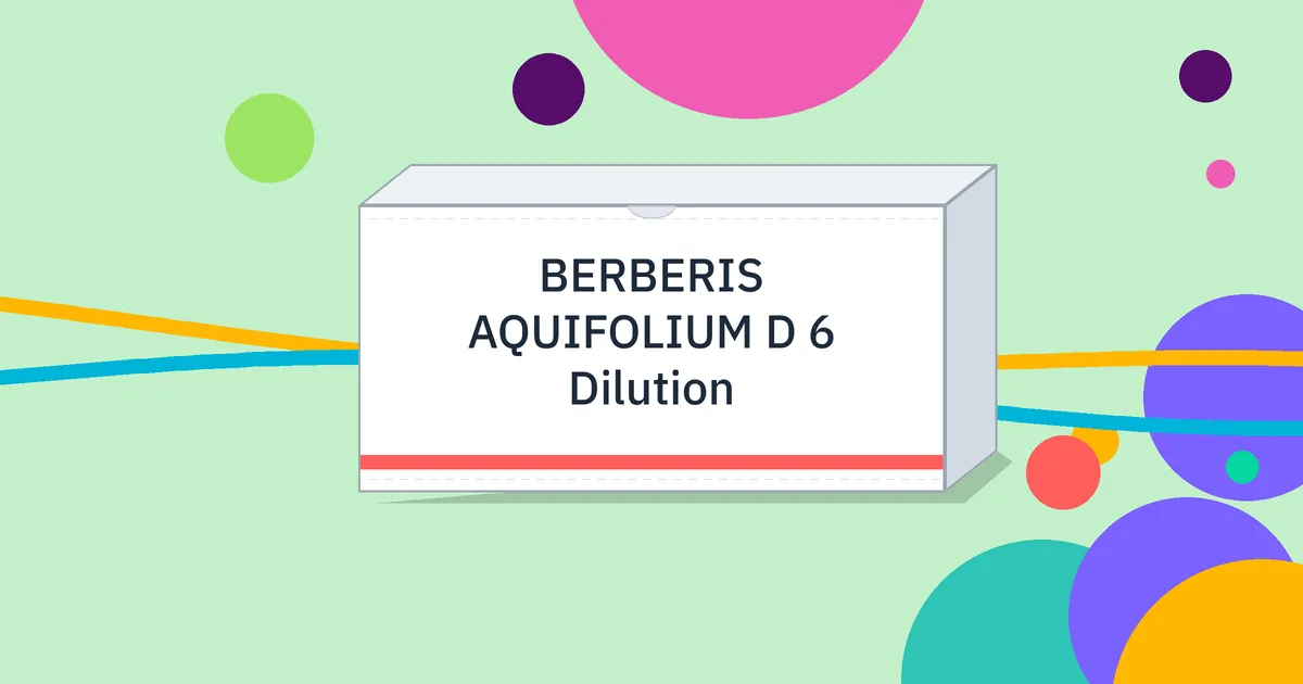 Symbolbild: Packung mit der Aufschrift BERBERIS AQUIFOLIUM D 6 Dilution (PZN 01760753) – Verfügbarkeit und Bezug in Apotheken in Frankfurt am Main