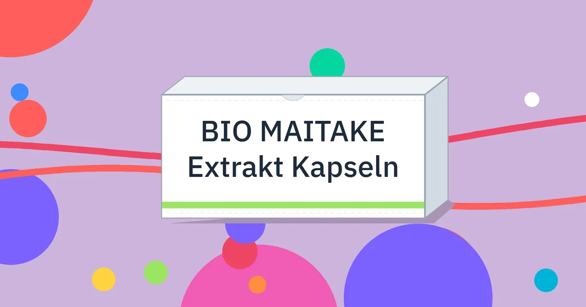 Symbolbild: Packung mit der Aufschrift BIO MAITAKE Extrakt Kapseln (PZN 17627039) – Verfügbarkeit und Bezug in Apotheken in Frankfurt am Main