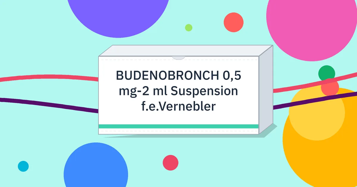 Symbolbild: Packung mit der Aufschrift BUDENOBRONCH 0,5 mg-2 ml Suspension f.e.Vernebler (PZN 05986744) – Verfügbarkeit und Bezug in Apotheken in Frankfurt am Main