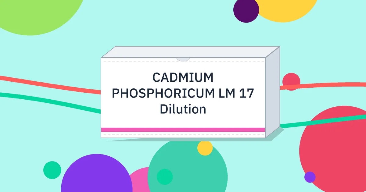 Symbolbild: Packung mit der Aufschrift CADMIUM PHOSPHORICUM LM 17 Dilution (PZN 13402154) – Verfügbarkeit und Bezug in Apotheken in Frankfurt am Main