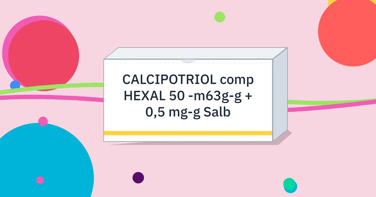 Symbolbild: Packung mit der Aufschrift CALCIPOTRIOL comp HEXAL 50 -m63g-g + 0,5 mg-g Salb (PZN 14276680) – Verfügbarkeit und Bezug in Apotheken in Frankfurt am Main
