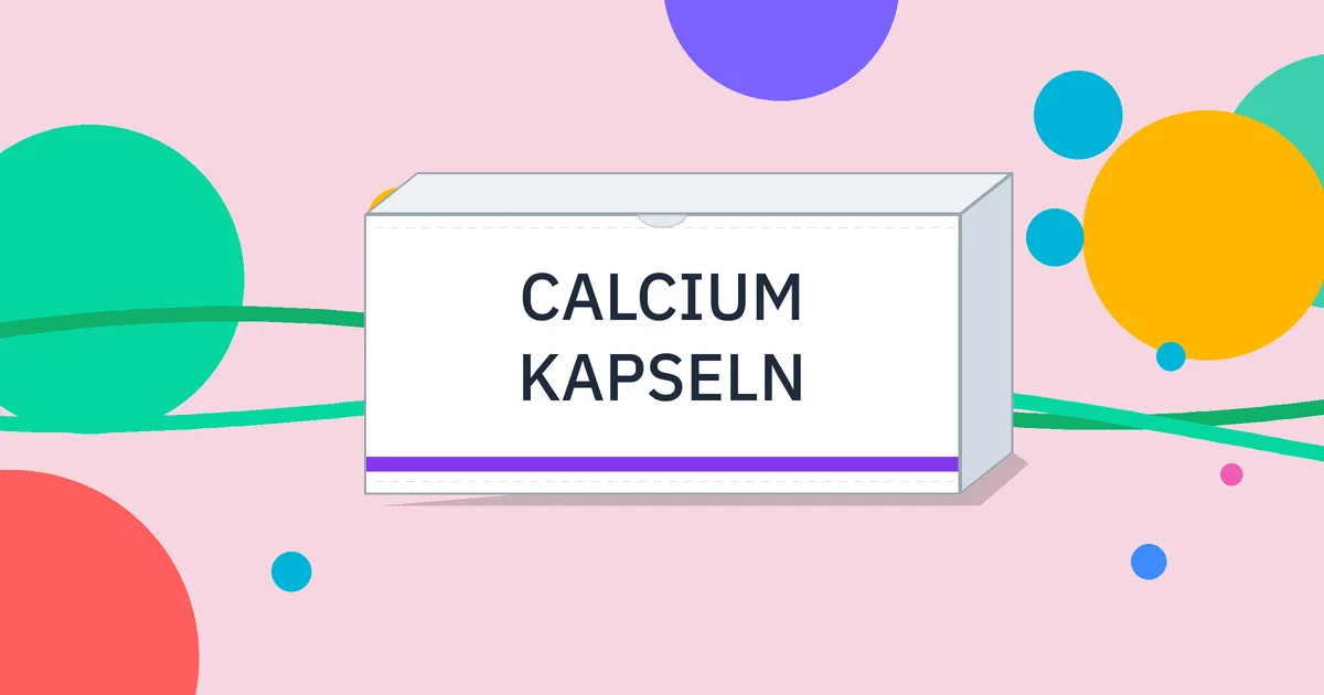 Symbolbild: Packung mit der Aufschrift CALCIUM KAPSELN (PZN 16396448) – Verfügbarkeit und Bezug in Apotheken in Frankfurt am Main