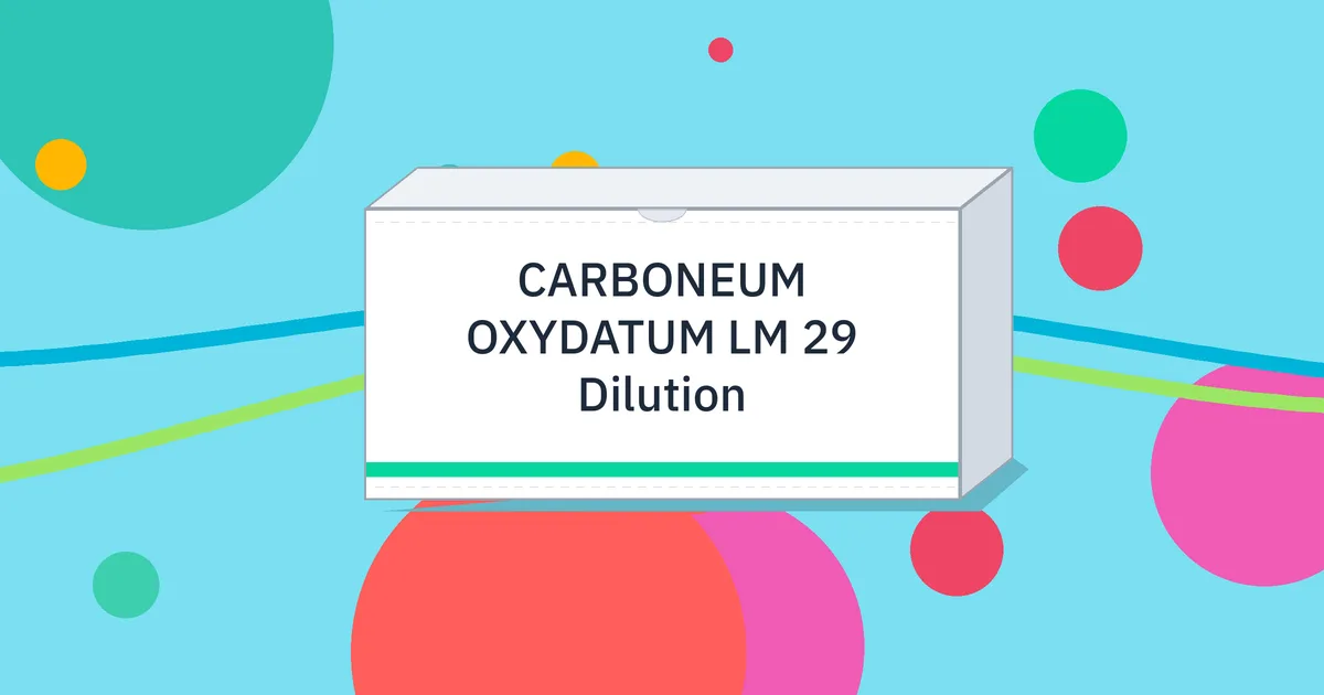 Symbolbild: Packung mit der Aufschrift CARBONEUM OXYDATUM LM 29 Dilution (PZN 13428863) – Verfügbarkeit und Bezug in Apotheken in Frankfurt am Main