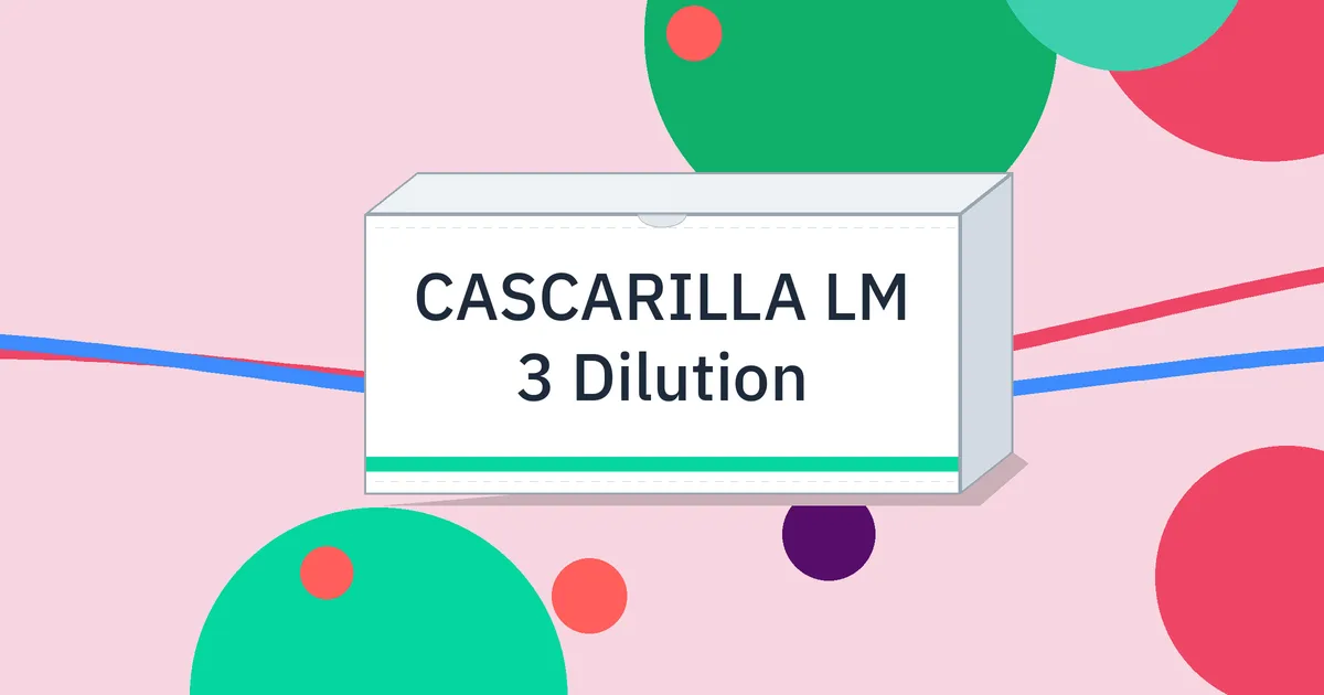Symbolbild: Packung mit der Aufschrift CASCARILLA LM 3 Dilution (PZN 13433255) – Verfügbarkeit und Bezug in Apotheken in Frankfurt am Main
