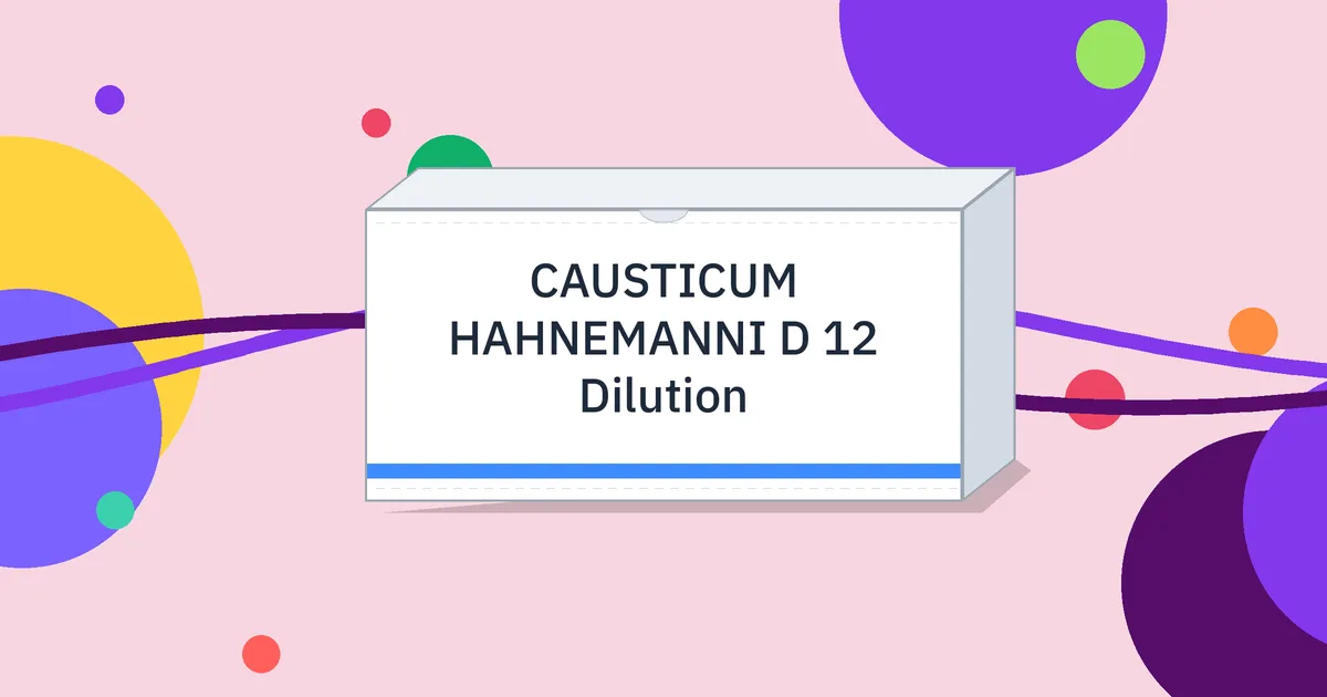 Symbolbild: Packung mit der Aufschrift CAUSTICUM HAHNEMANNI D 12 Dilution (PZN 02112223) – Verfügbarkeit und Bezug in Apotheken in Frankfurt am Main