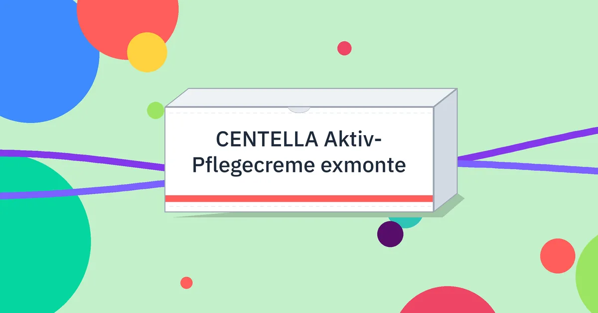 Symbolbild: Packung mit der Aufschrift CENTELLA Aktiv-Pflegecreme exmonte (PZN 20927182) – Verfügbarkeit und Bezug in Apotheken in Frankfurt am Main