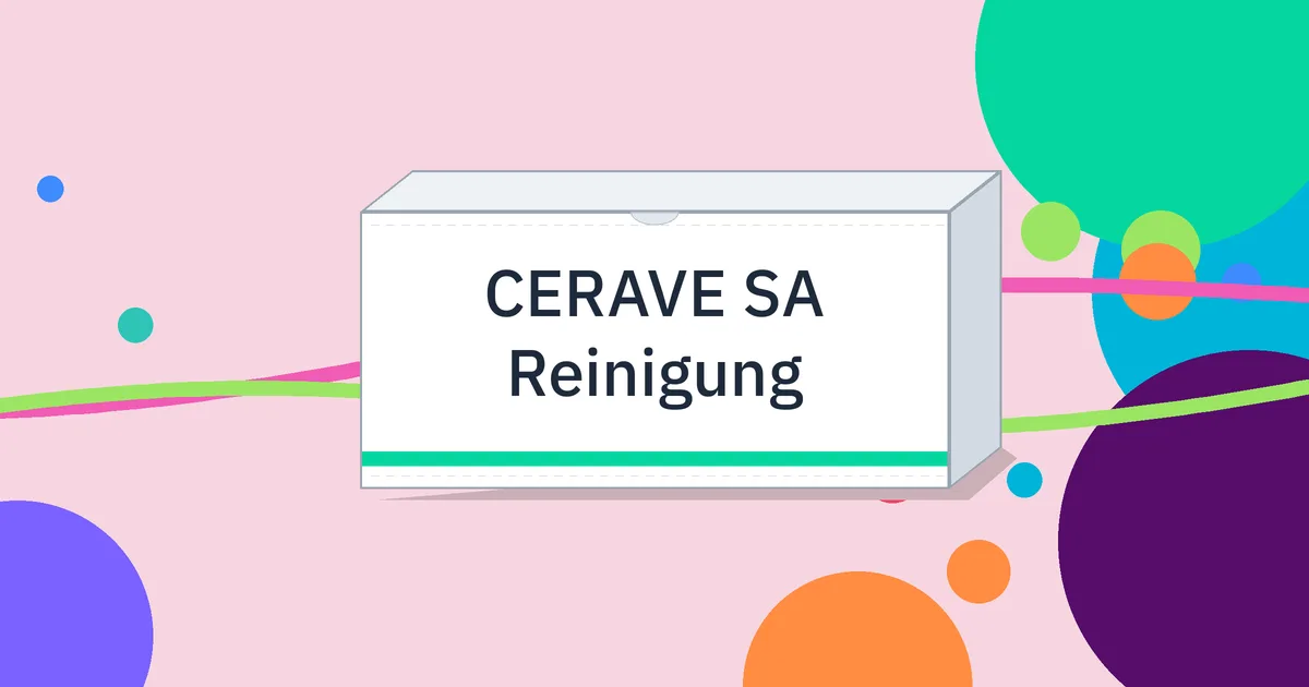Symbolbild: Packung mit der Aufschrift CERAVE SA Reinigung (PZN 17572918) – Verfügbarkeit und Bezug in Apotheken in Frankfurt am Main