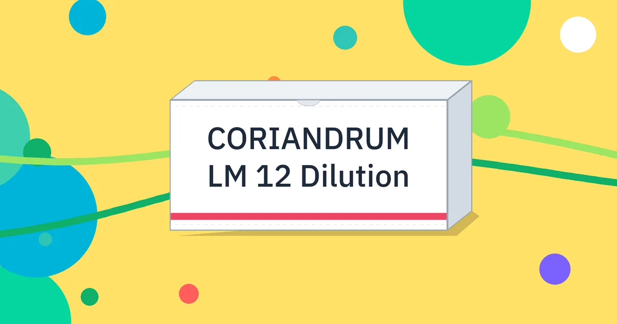 Symbolbild: Packung mit der Aufschrift CORIANDRUM LM 12 Dilution (PZN 12834437) – Verfügbarkeit und Bezug in Apotheken in Frankfurt am Main