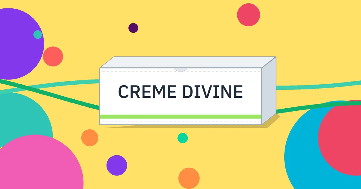 Symbolbild: Packung mit der Aufschrift CREME DIVINE (PZN 18774044) – Verfügbarkeit und Bezug in Apotheken in Frankfurt am Main