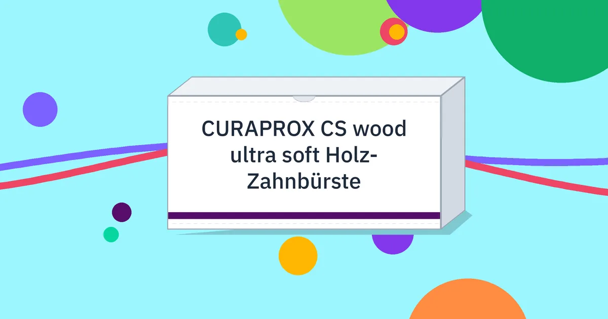 Symbolbild: Packung mit der Aufschrift CURAPROX CS wood ultra soft Holz-Zahnbürste (PZN 18858522) – Verfügbarkeit und Bezug in Apotheken in Frankfurt am Main