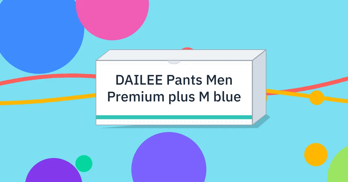 Symbolbild: Packung mit der Aufschrift DAILEE Pants Men Premium plus M blue (PZN 16141010) – Verfügbarkeit und Bezug in Apotheken in Frankfurt am Main