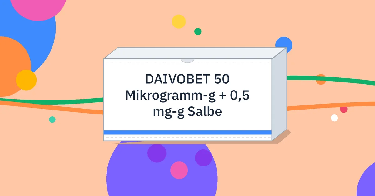 Symbolbild: Packung mit der Aufschrift DAIVOBET 50 Mikrogramm-g + 0,5 mg-g Salbe (PZN 12411990) – Verfügbarkeit und Bezug in Apotheken in Frankfurt am Main