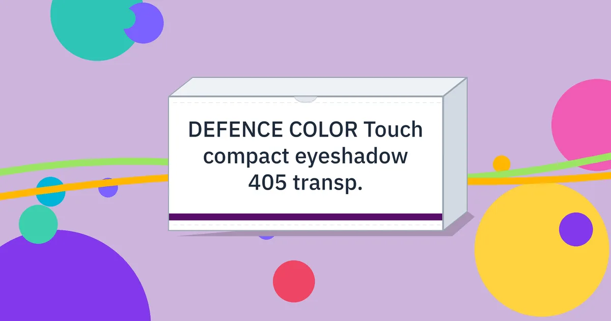 Symbolbild: Packung mit der Aufschrift DEFENCE COLOR Touch compact eyeshadow 405 transp. (PZN 11892059) – Verfügbarkeit und Bezug in Apotheken in Frankfurt am Main