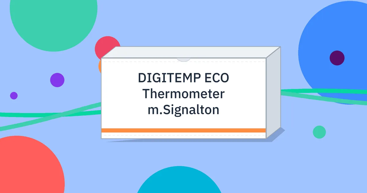 Symbolbild: Packung mit der Aufschrift DIGITEMP ECO Thermometer m.Signalton (PZN 10545367) – Verfügbarkeit und Bezug in Apotheken in Frankfurt am Main