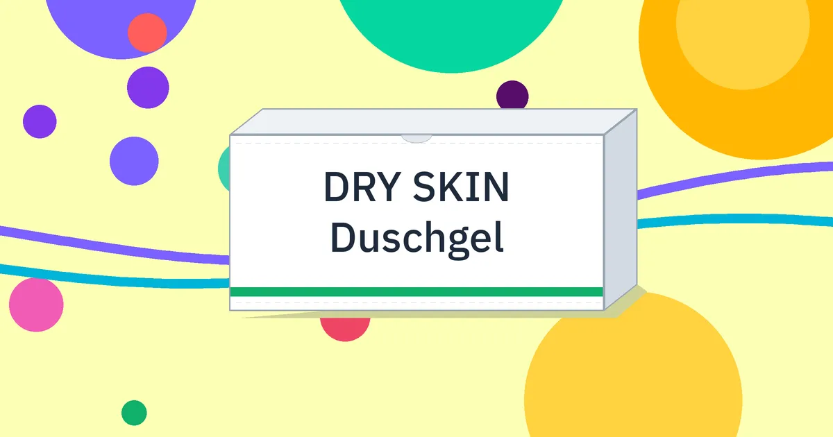 Symbolbild: Packung mit der Aufschrift DRY SKIN Duschgel (PZN 10393360) – Verfügbarkeit und Bezug in Apotheken in Frankfurt am Main