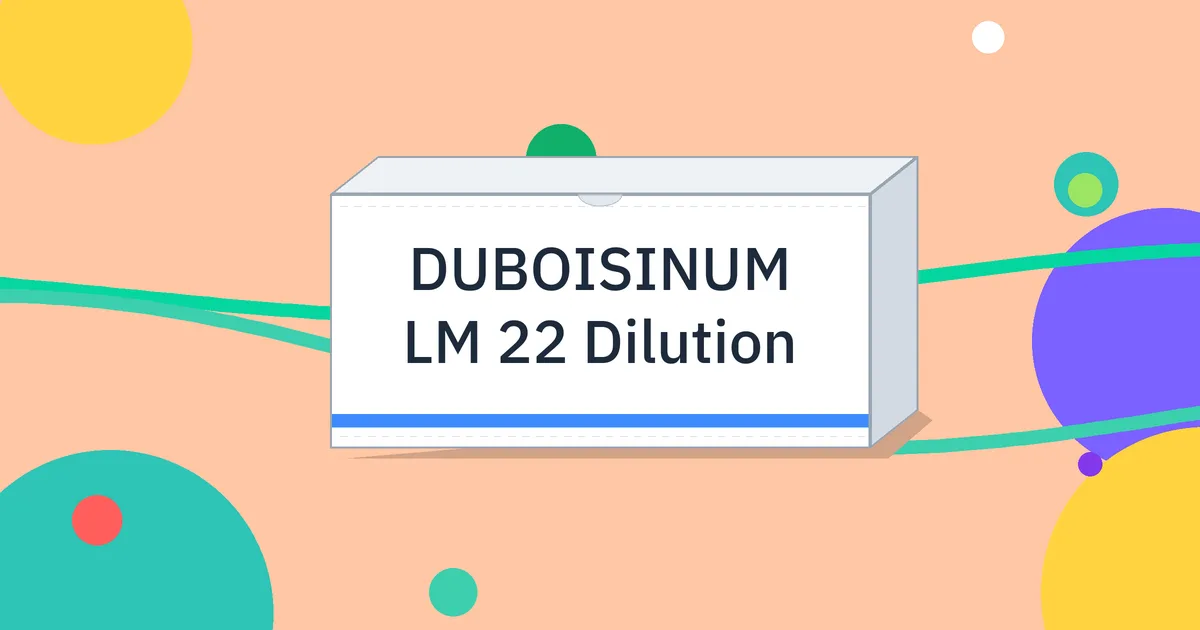 Symbolbild: Packung mit der Aufschrift DUBOISINUM LM 22 Dilution (PZN 13467596) – Verfügbarkeit und Bezug in Apotheken in Frankfurt am Main