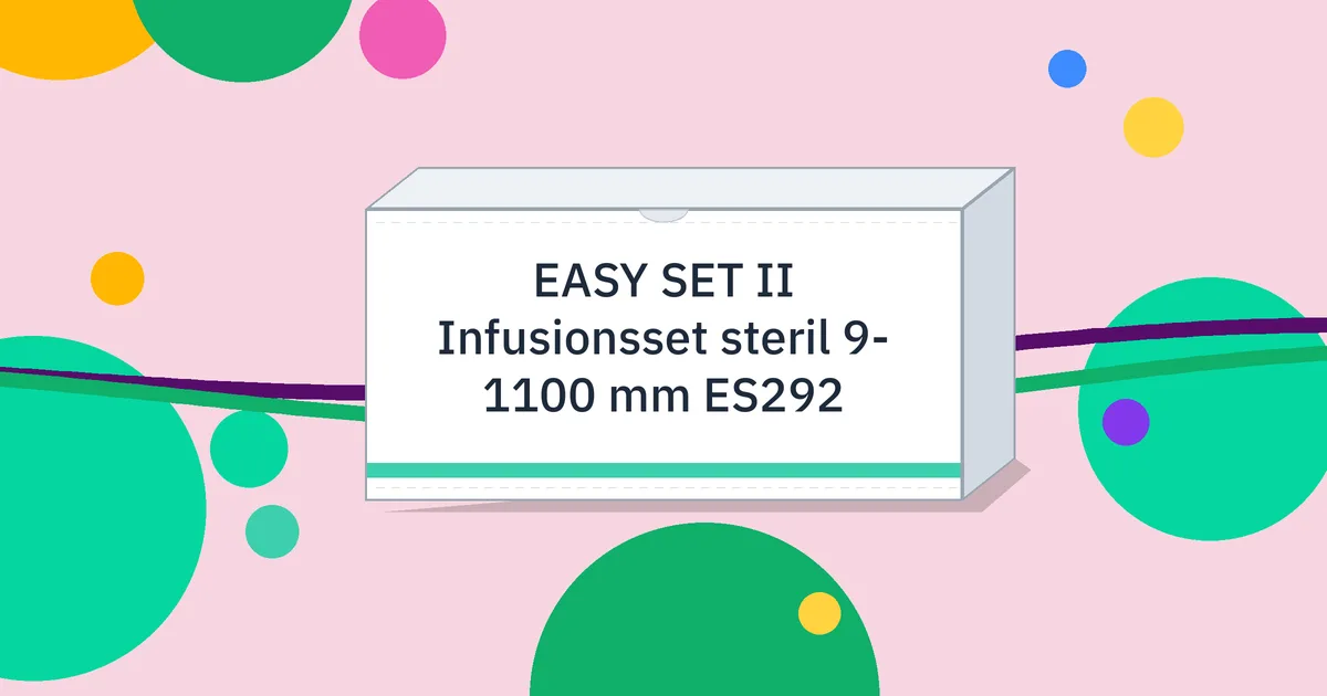 Symbolbild: Packung mit der Aufschrift EASY SET II Infusionsset steril 9-1100 mm ES292 (PZN 17149568) – Verfügbarkeit und Bezug in Apotheken in Frankfurt am Main