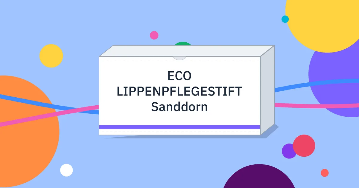 Symbolbild: Packung mit der Aufschrift ECO LIPPENPFLEGESTIFT Sanddorn (PZN 12568740) – Verfügbarkeit und Bezug in Apotheken in Frankfurt am Main