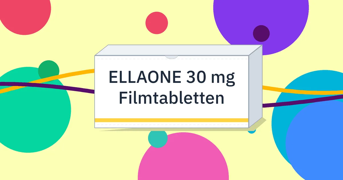 Symbolbild: Packung mit der Aufschrift ELLAONE 30 mg Filmtabletten (PZN 14398905) – Verfügbarkeit und Bezug in Apotheken in Frankfurt am Main