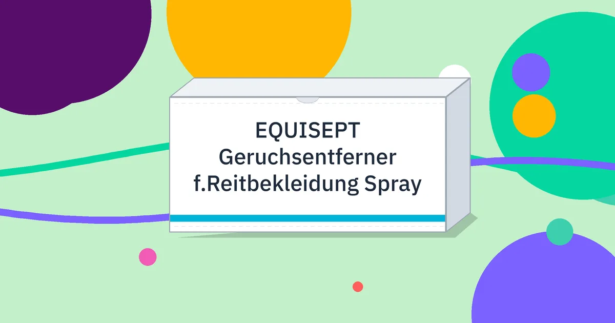 Symbolbild: Packung mit der Aufschrift EQUISEPT Geruchsentferner f.Reitbekleidung Spray (PZN 17281345) – Verfügbarkeit und Bezug in Apotheken in Frankfurt am Main
