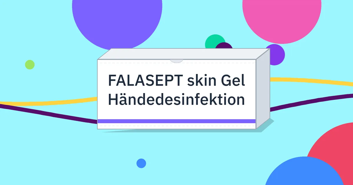 Symbolbild: Packung mit der Aufschrift FALASEPT skin Gel Händedesinfektion (PZN 17381182) – Verfügbarkeit und Bezug in Apotheken in Frankfurt am Main
