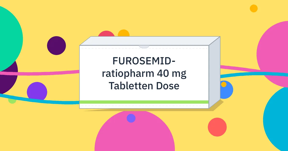 Symbolbild: Packung mit der Aufschrift FUROSEMID-ratiopharm 40 mg Tabletten Dose (PZN 19535761) – Verfügbarkeit und Bezug in Apotheken in Frankfurt am Main
