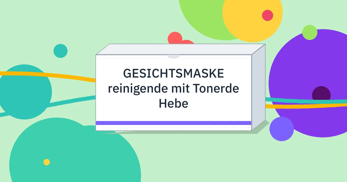 Symbolbild: Packung mit der Aufschrift GESICHTSMASKE reinigende mit Tonerde Hebe (PZN 20417707) – Verfügbarkeit und Bezug in Apotheken in Frankfurt am Main