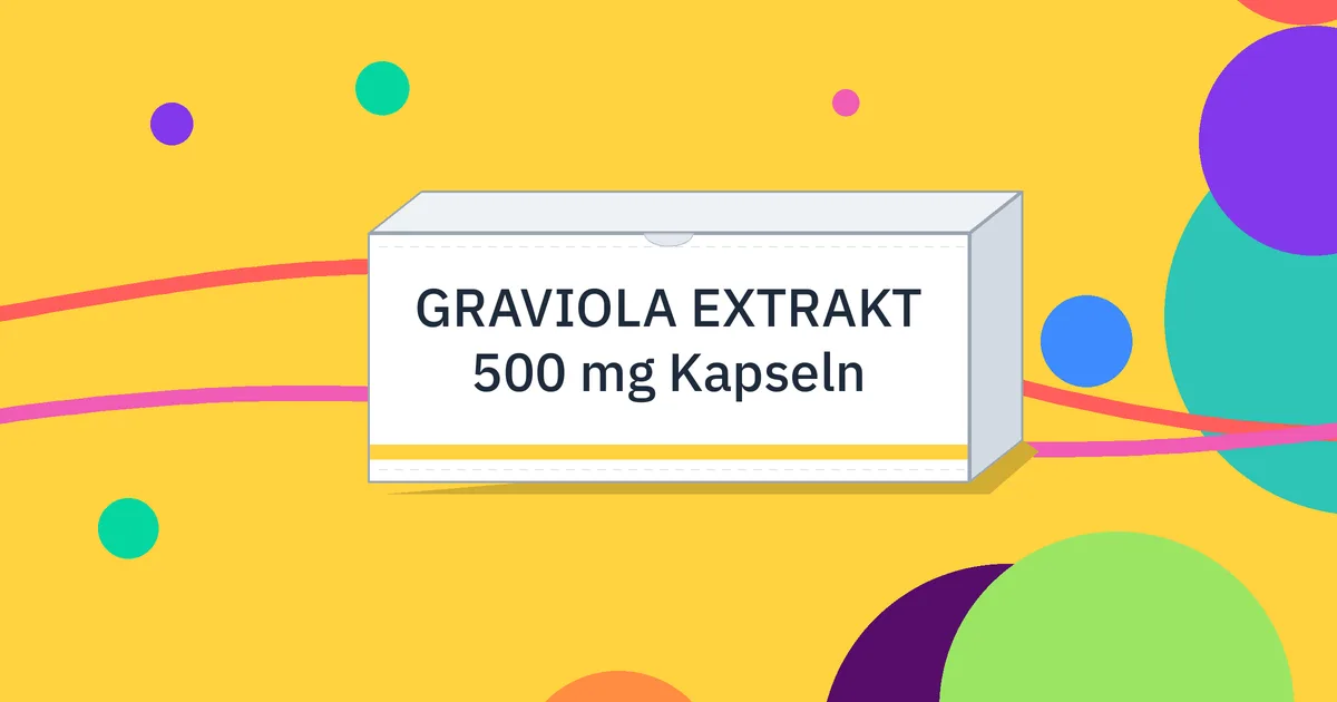 Symbolbild: Packung mit der Aufschrift GRAVIOLA EXTRAKT 500 mg Kapseln (PZN 10416517) – Verfügbarkeit und Bezug in Apotheken in Frankfurt am Main