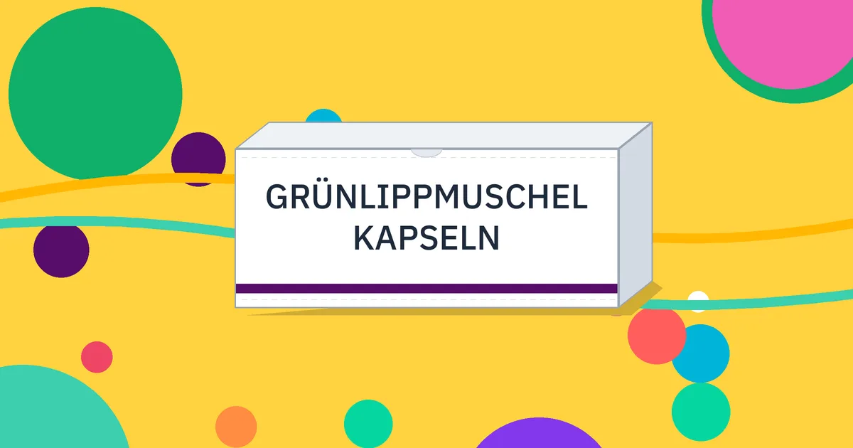 Symbolbild: Packung mit der Aufschrift GRÜNLIPPMUSCHEL KAPSELN (PZN 02506577) – Verfügbarkeit und Bezug in Apotheken in Frankfurt am Main