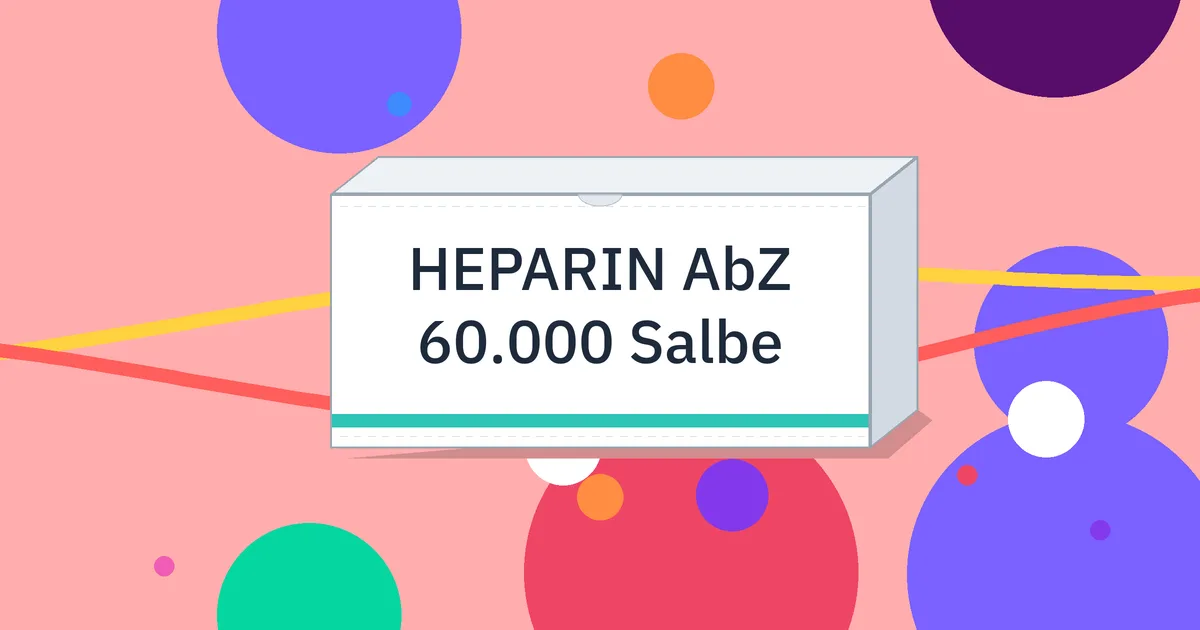Symbolbild: Packung mit der Aufschrift HEPARIN AbZ 60.000 Salbe (PZN 14061330) – Verfügbarkeit und Bezug in Apotheken in Frankfurt am Main