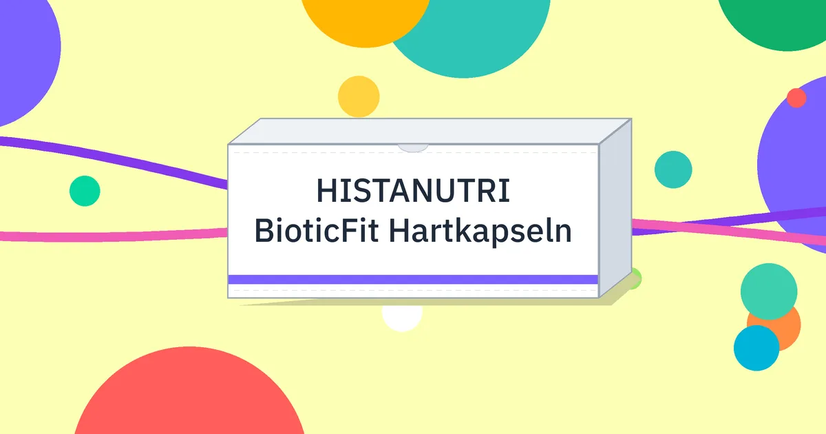 Symbolbild: Packung mit der Aufschrift HISTANUTRI BioticFit Hartkapseln (PZN 18405625) – Verfügbarkeit und Bezug in Apotheken in Frankfurt am Main
