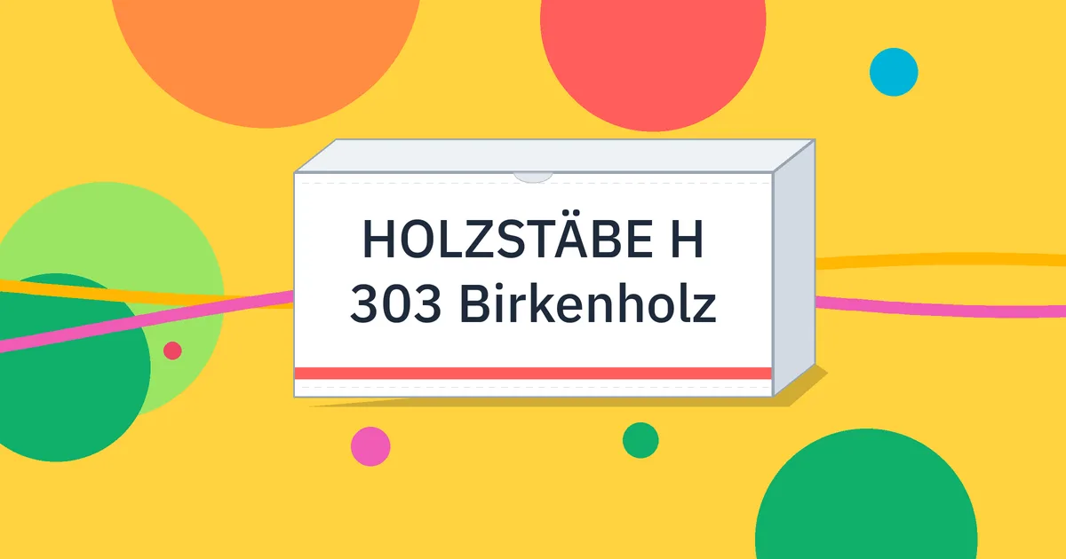 Symbolbild: Packung mit der Aufschrift HOLZSTÄBE H 303 Birkenholz (PZN 06141701) – Verfügbarkeit und Bezug in Apotheken in Frankfurt am Main